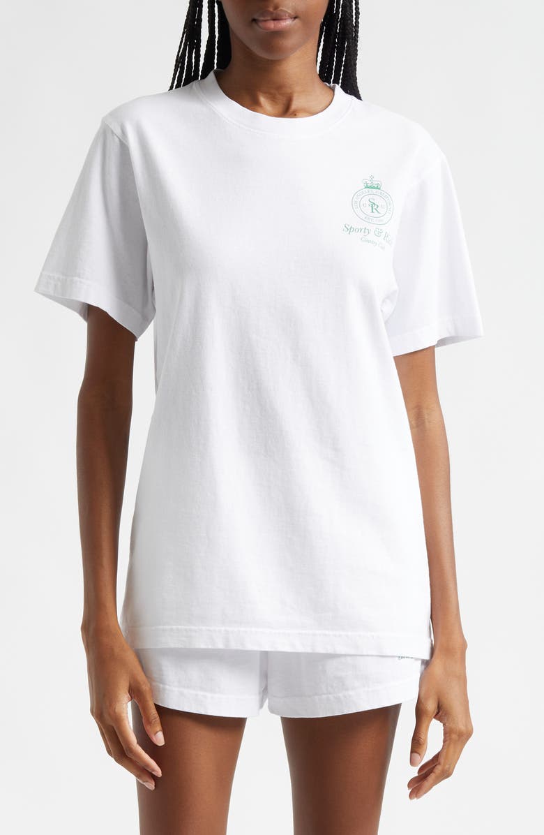 Sporty & Rich Crown Logo Cotton Graphic T-Shirt | Nordstromrack