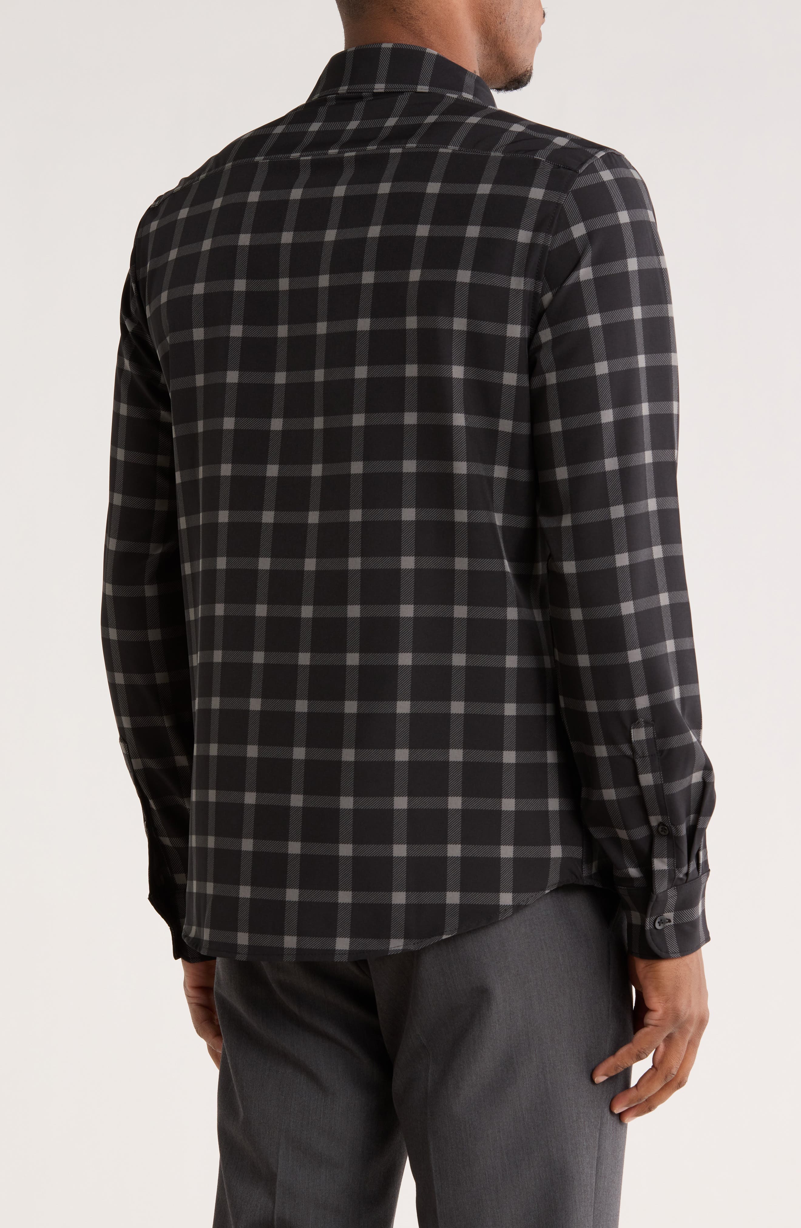 DENIM AND FLOWER Stretch Tech Dress Shirt | Nordstromrack