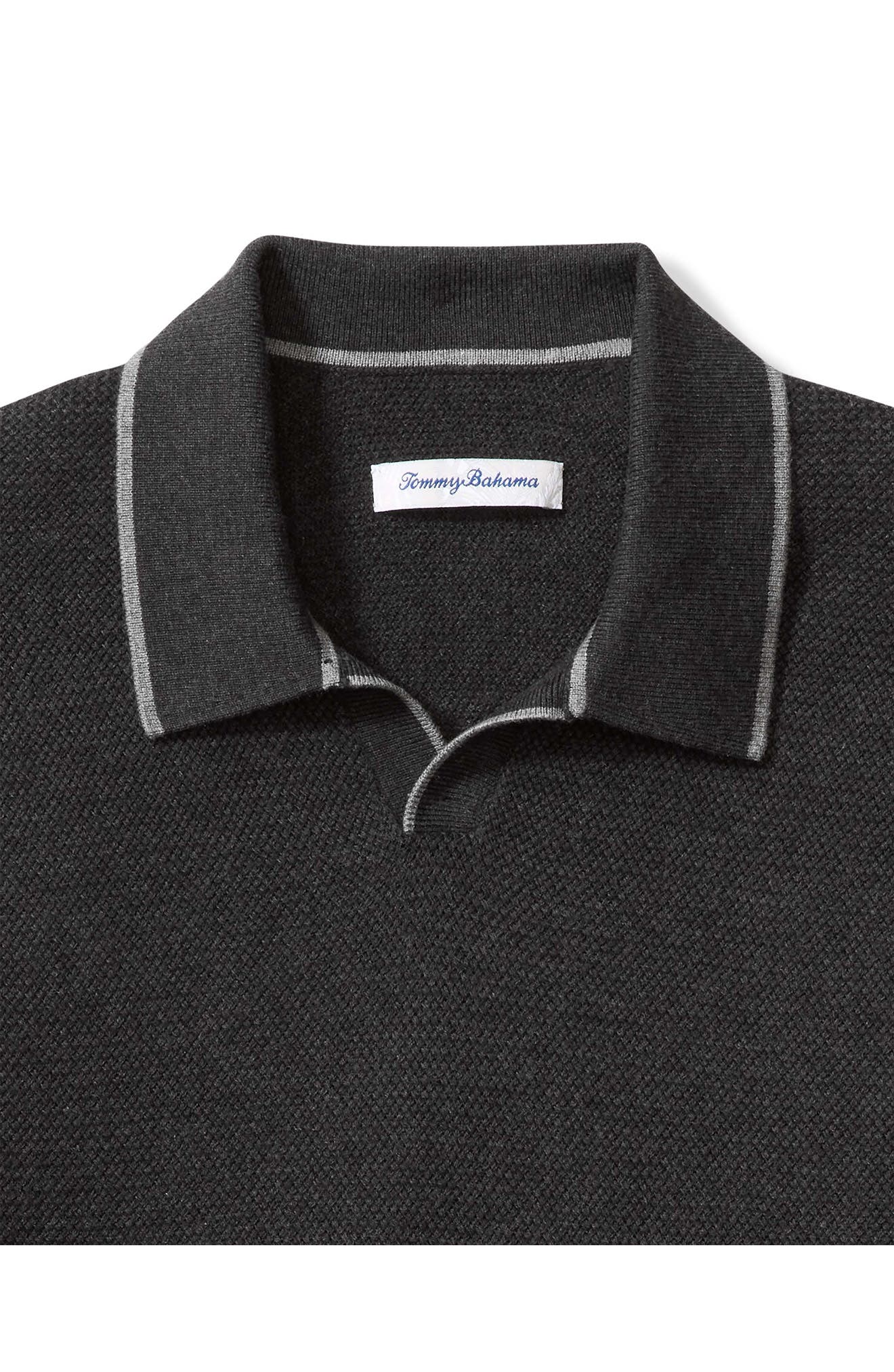 Tommy Bahama Long Point Tipped Long Sleeve Polo Sweater | Nordstromrack