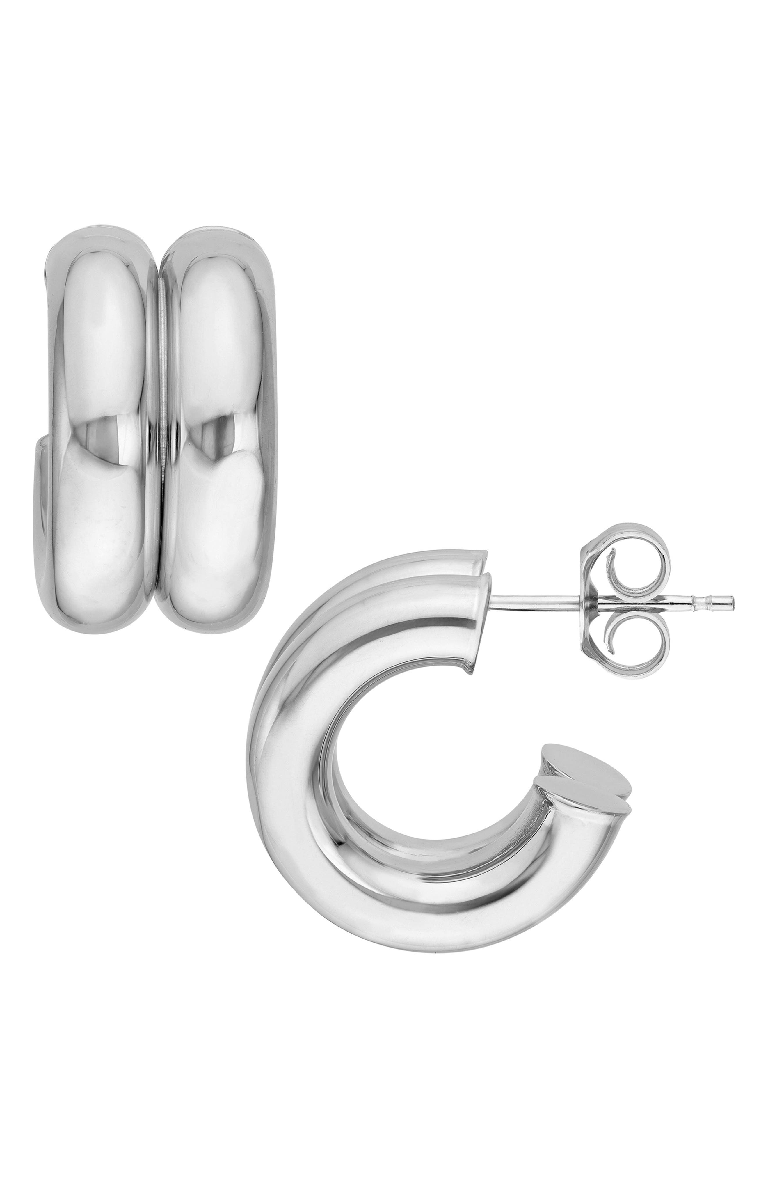 HAWLEY ST Small Double Tube Hoop Earrings | Nordstromrack