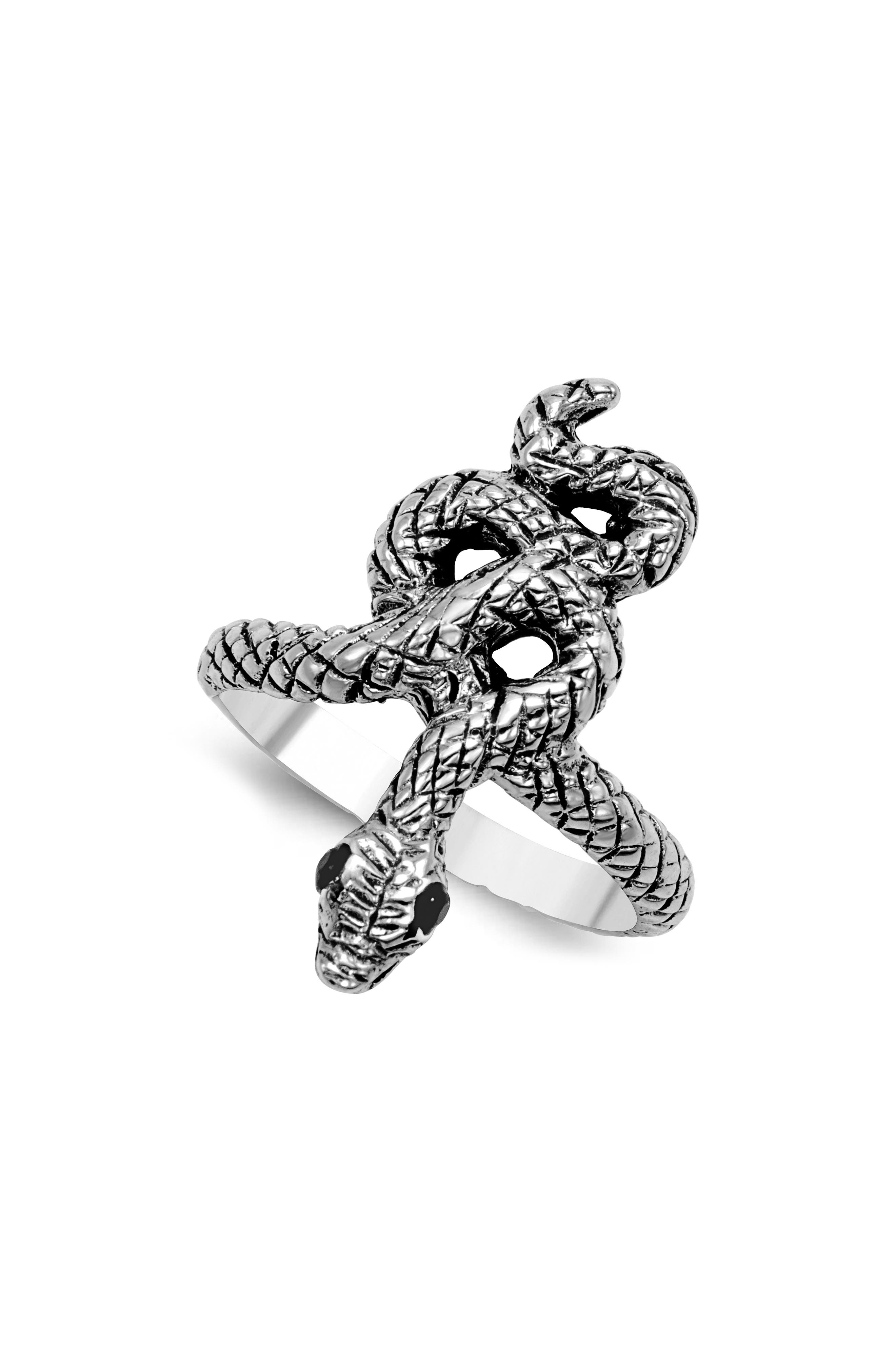 SAMUEL B. Onyx Snake Ring | Nordstromrack