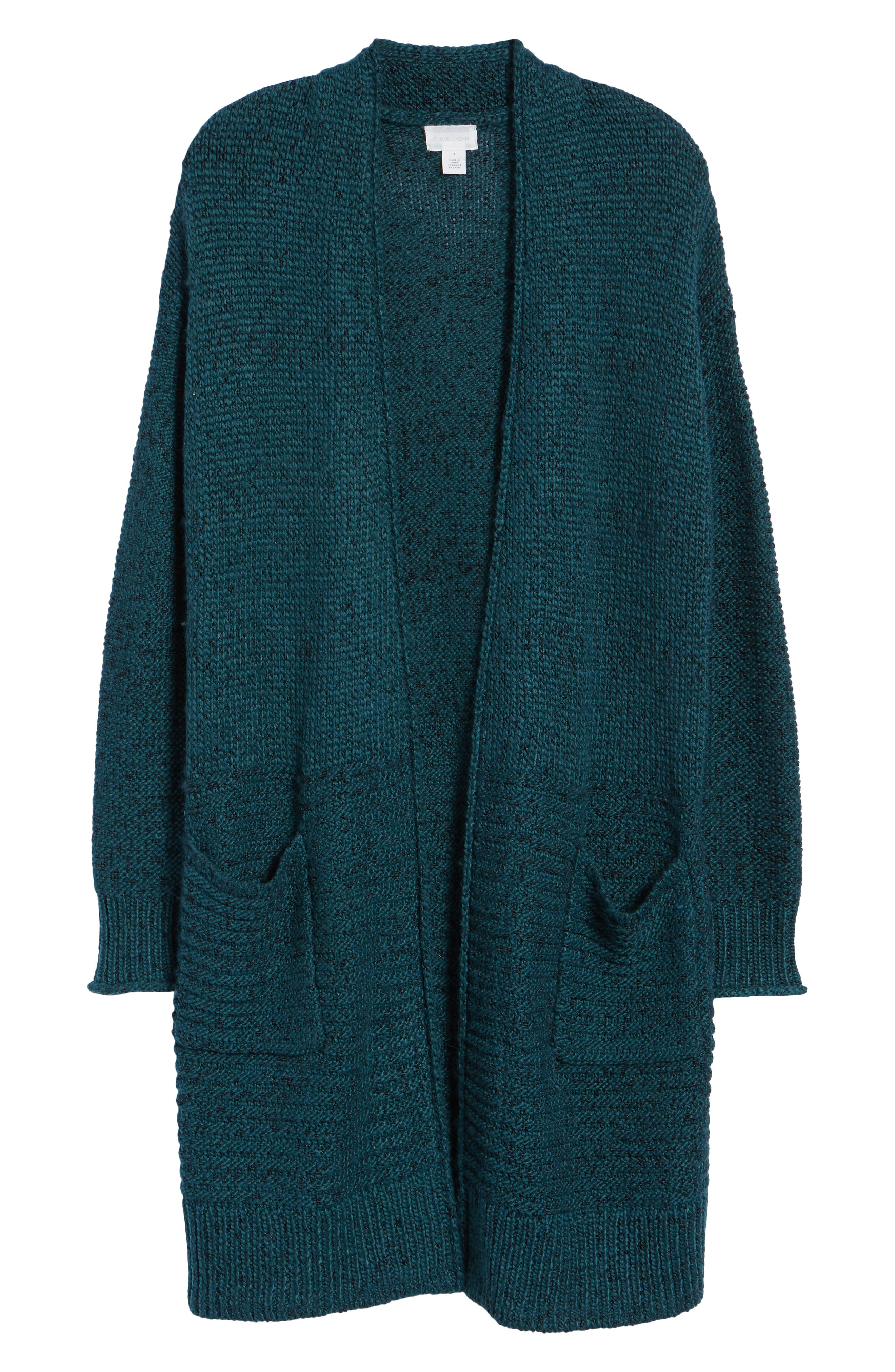 Caslon® Mixed Stitch Long Cardigan | Nordstromrack