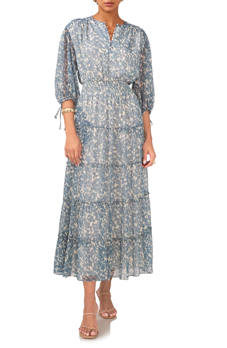 1.STATE Floral Tiered Chiffon Maxi Dress | Nordstrom