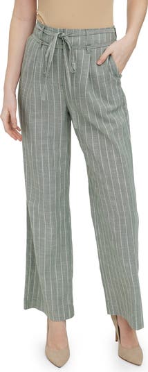 VERO MODA Serena High Waist Pinstripe Pants | Nordstromrack