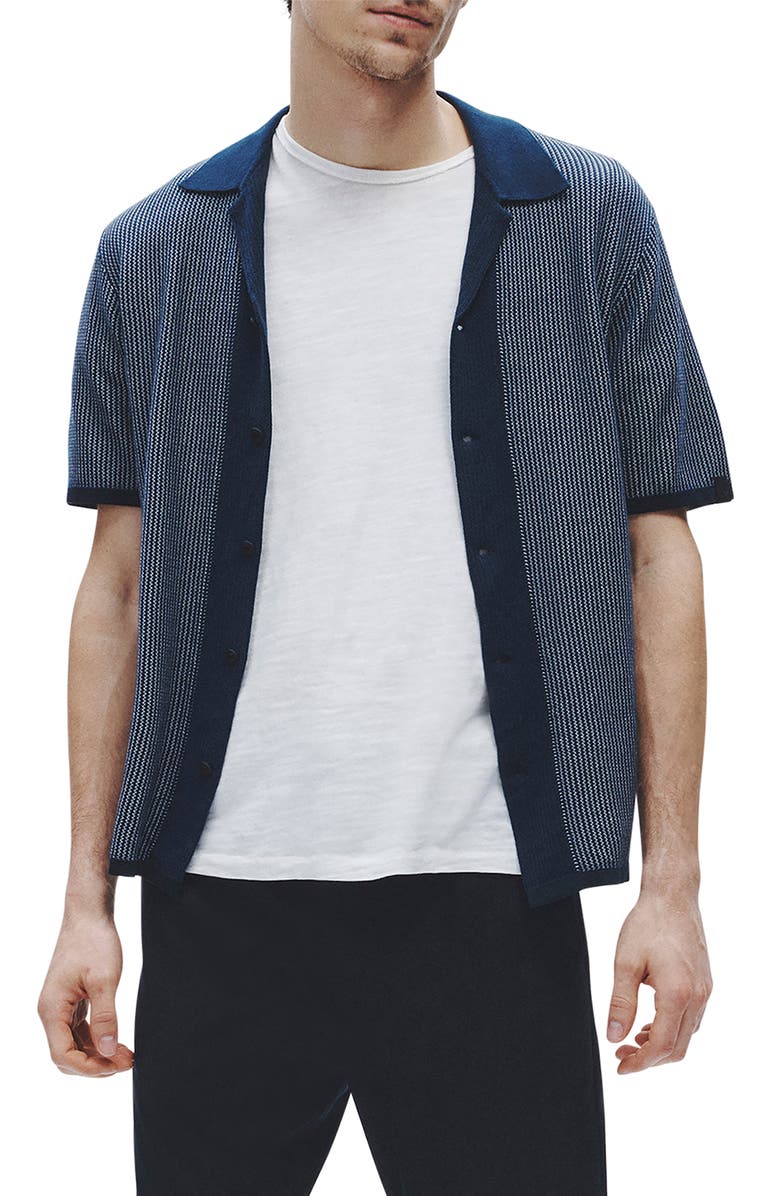rag & bone Harvey Knit Camp Shirt | Nordstromrack