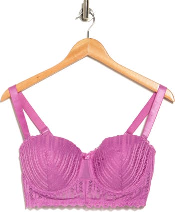 SECRET LACE Scalloped Lace Longline Balconette Bra | Nordstromrack