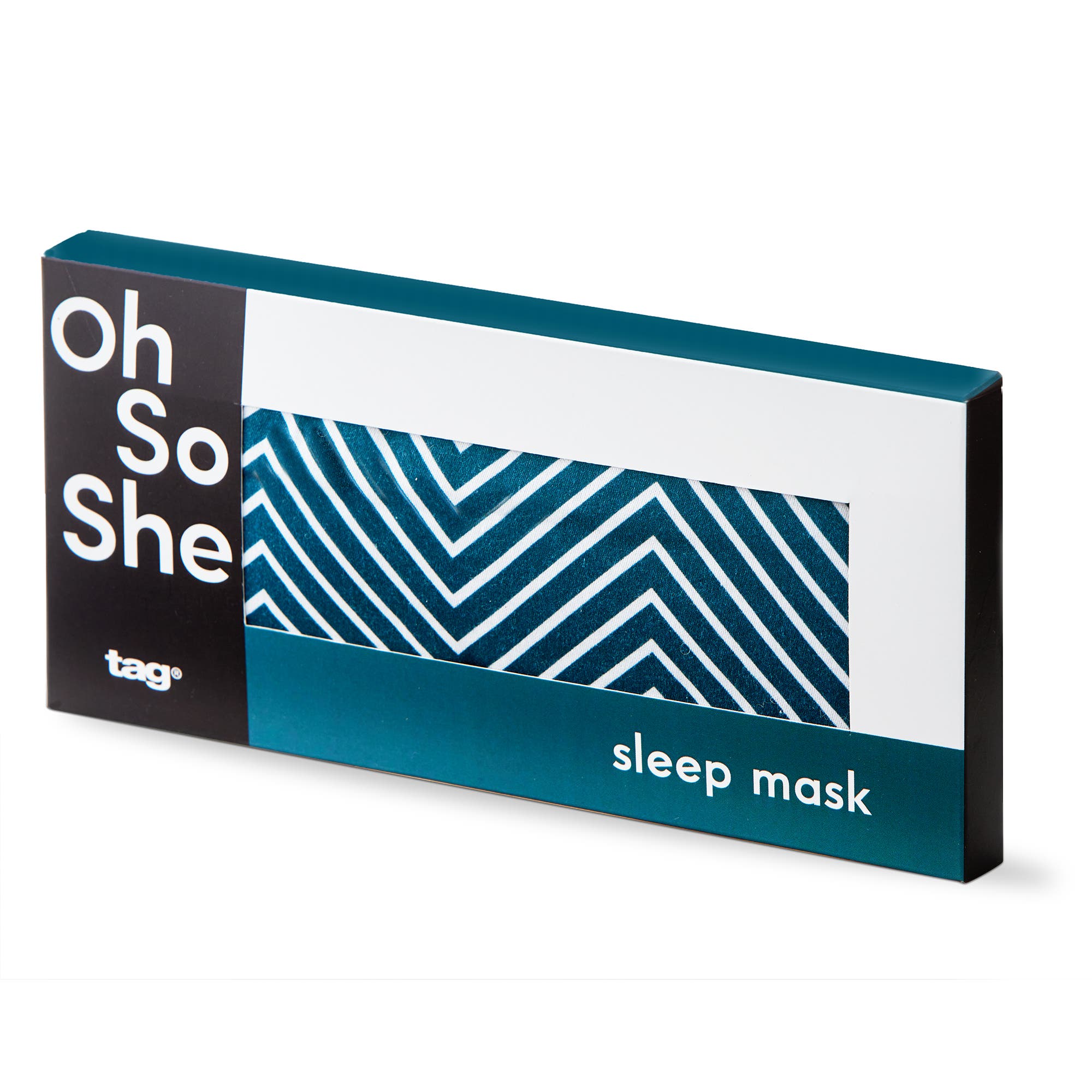 Chevron Sleep Mask Teal Cotton Everyday | Nordstrom