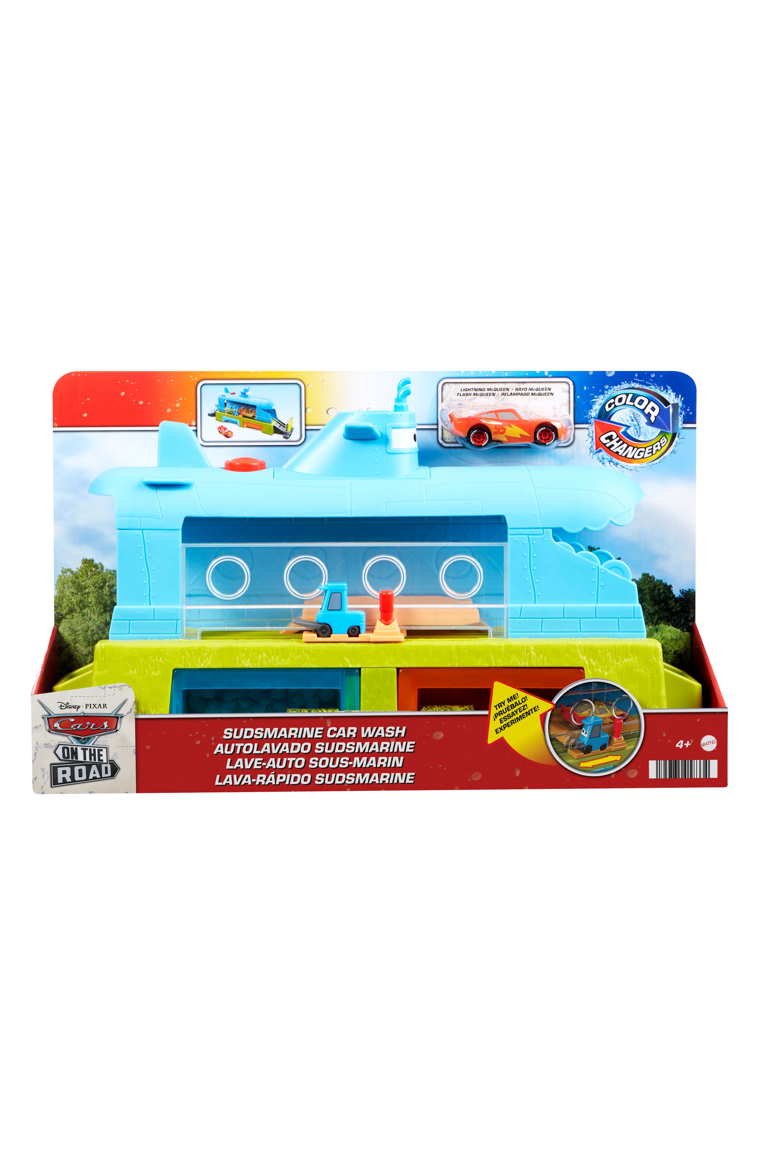 Mattel Disney® Pixar® Cars On The Road Color Change Submarine Car Wash ...