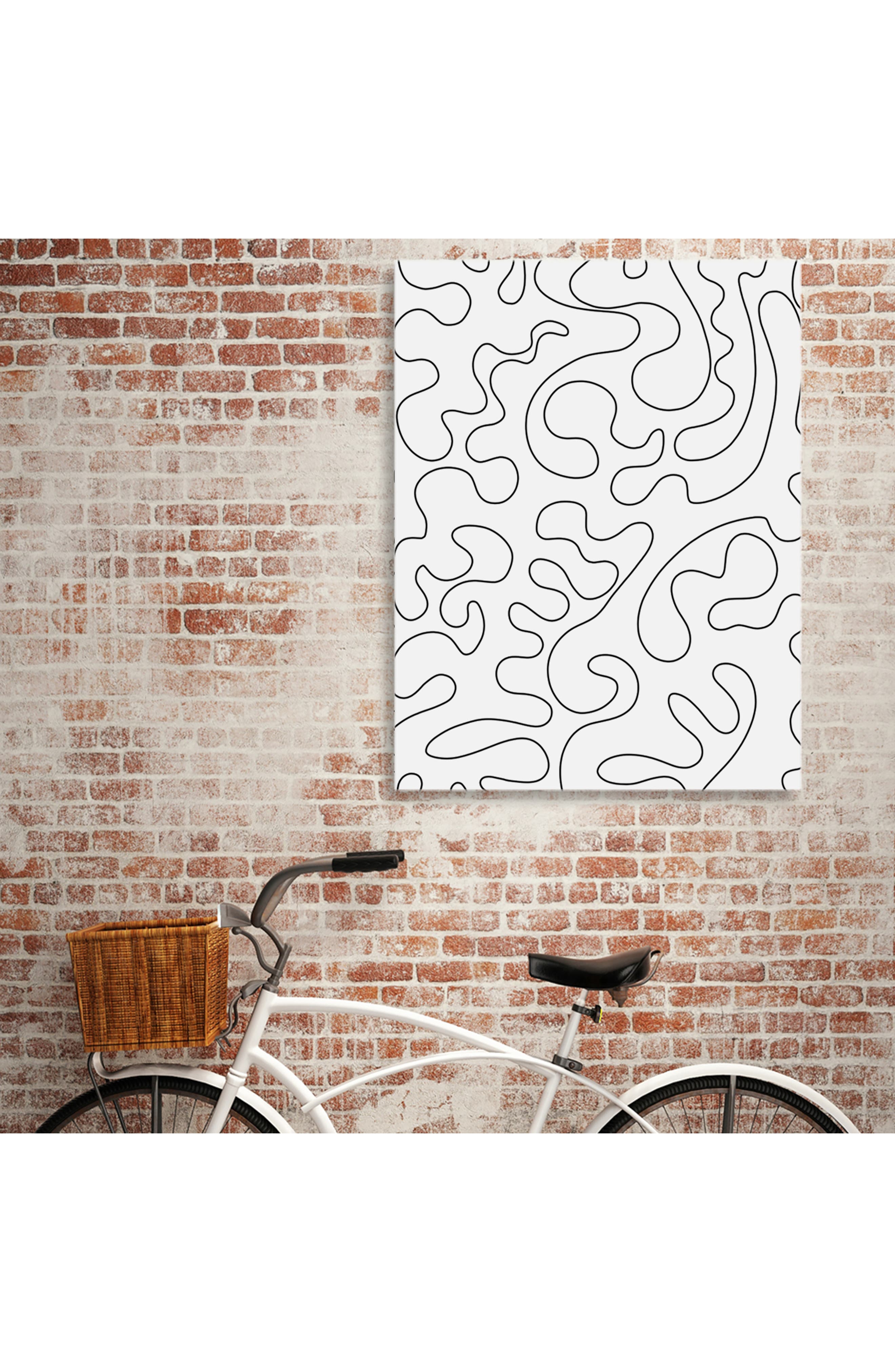 CURIOOS One Line Art Doodle Line Art Canvas Print | Nordstromrack