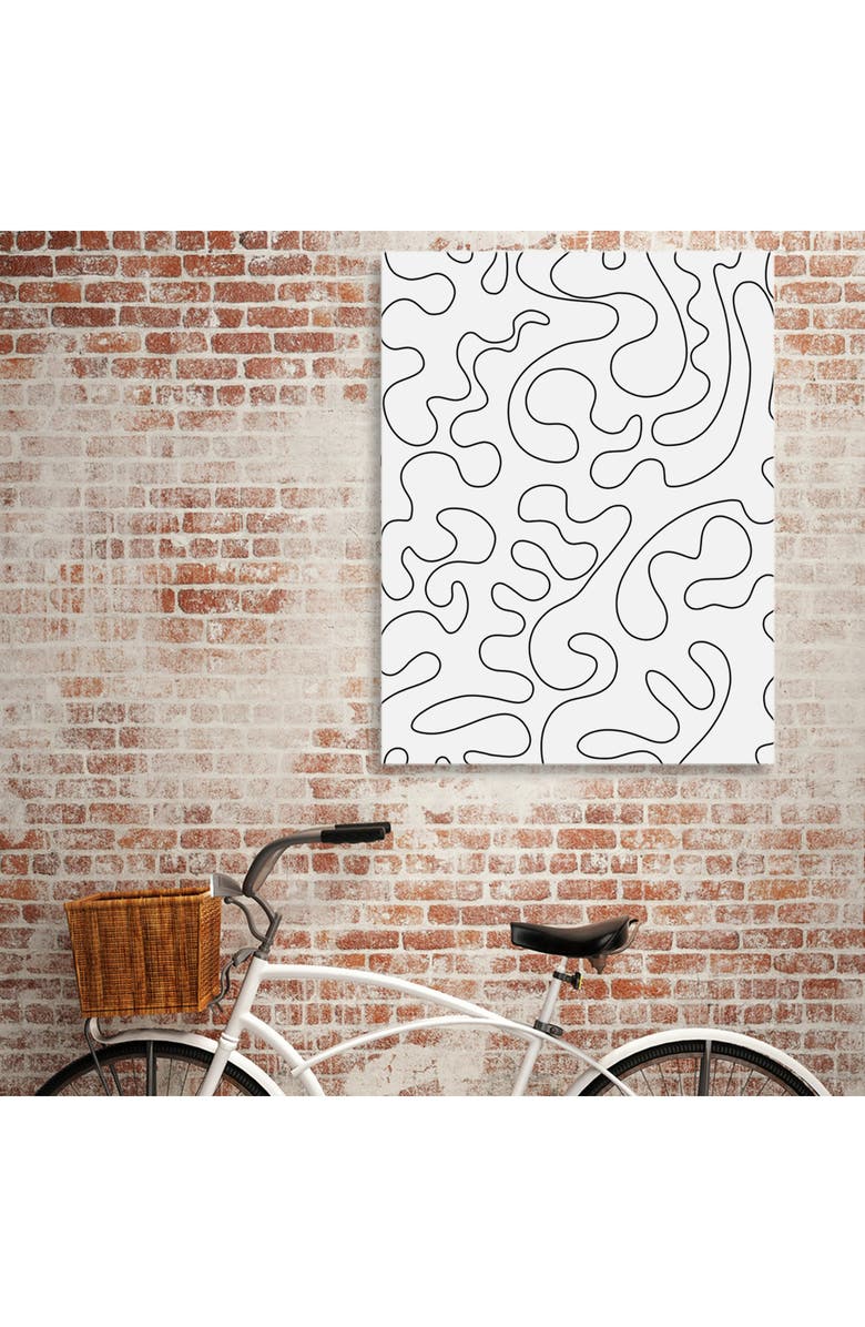 CURIOOS One Line Art Doodle Line Art Canvas Print | Nordstromrack