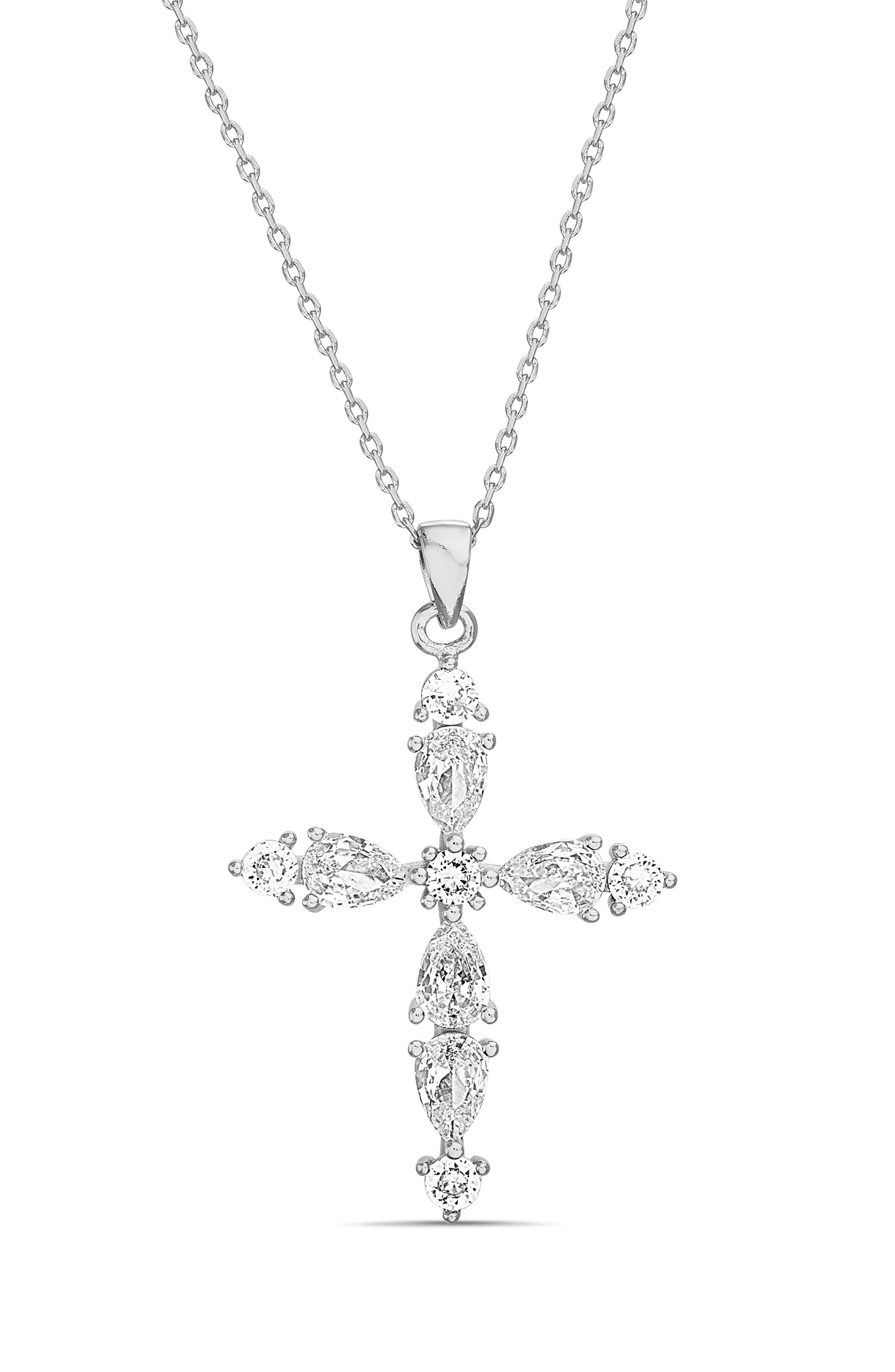 Paige Harper CZ Cross Pendant Necklace | Nordstromrack