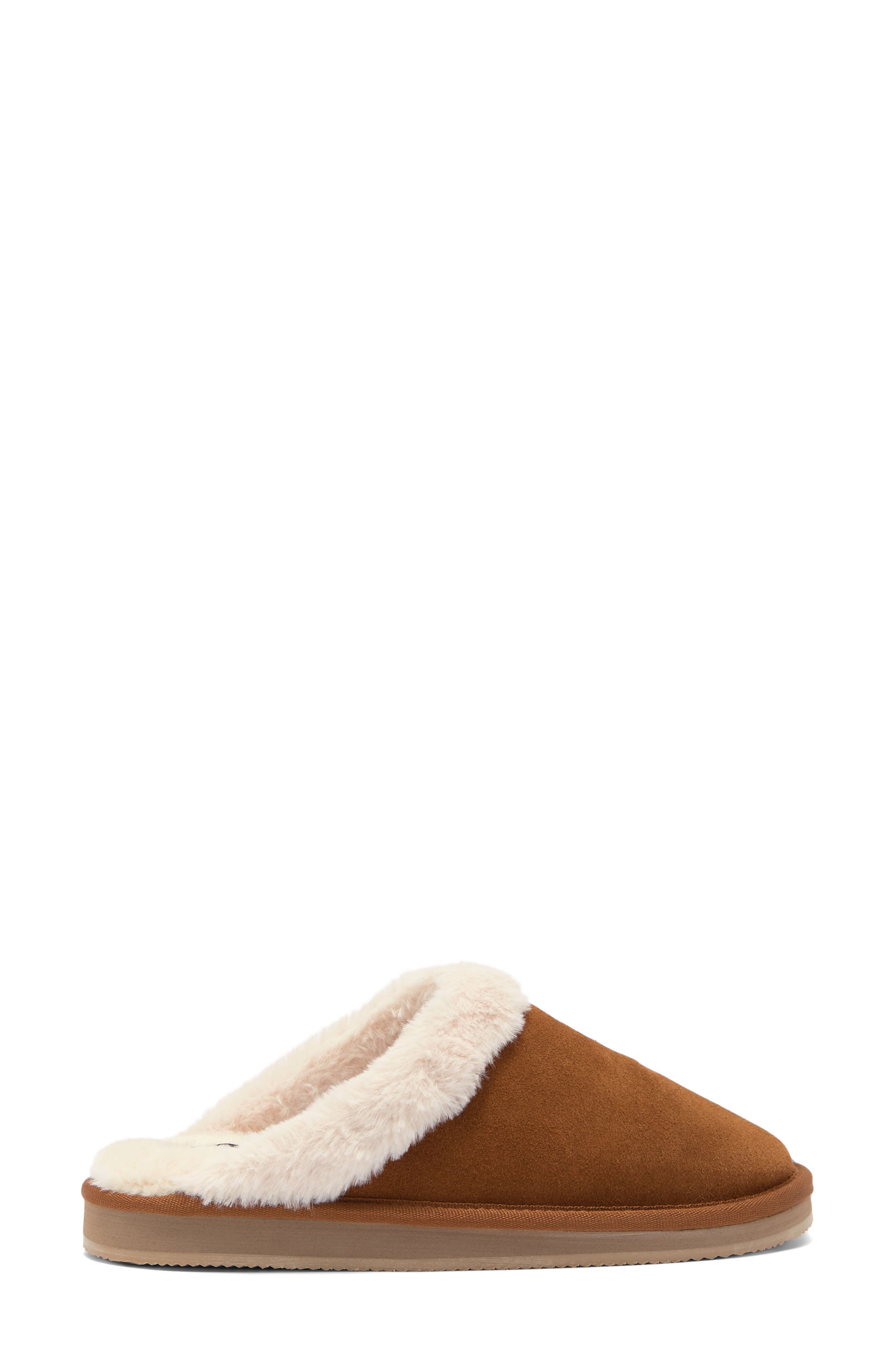 Polo Ralph Lauren Denim Bear Scruff Faux Shearling Slipper (Women ...