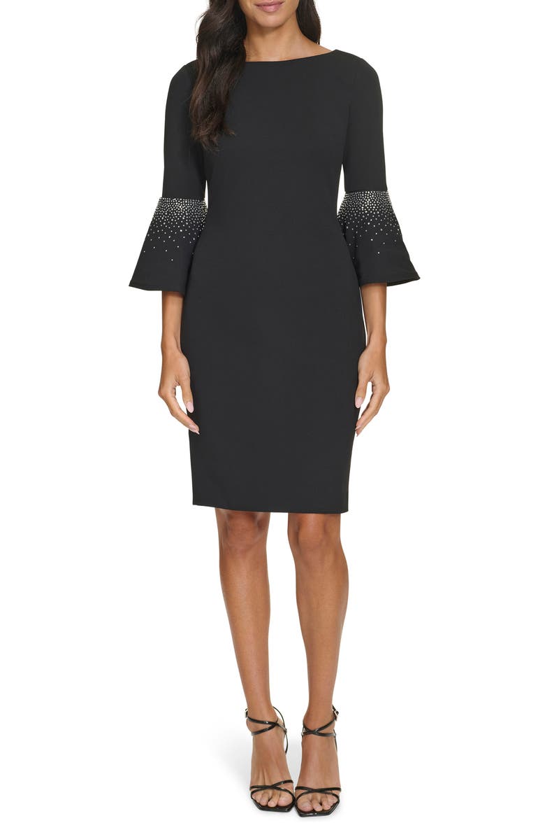 Calvin Klein Bell Hot Fix Rhinestone Dress | Nordstromrack