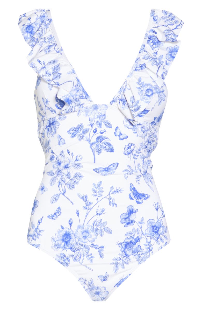 Betsey Johnson Ruffle One-Piece Swimsuit | Nordstromrack