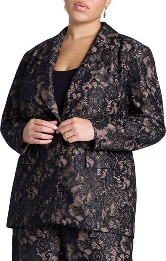 ELOQUII Lace Blazer | Nordstrom