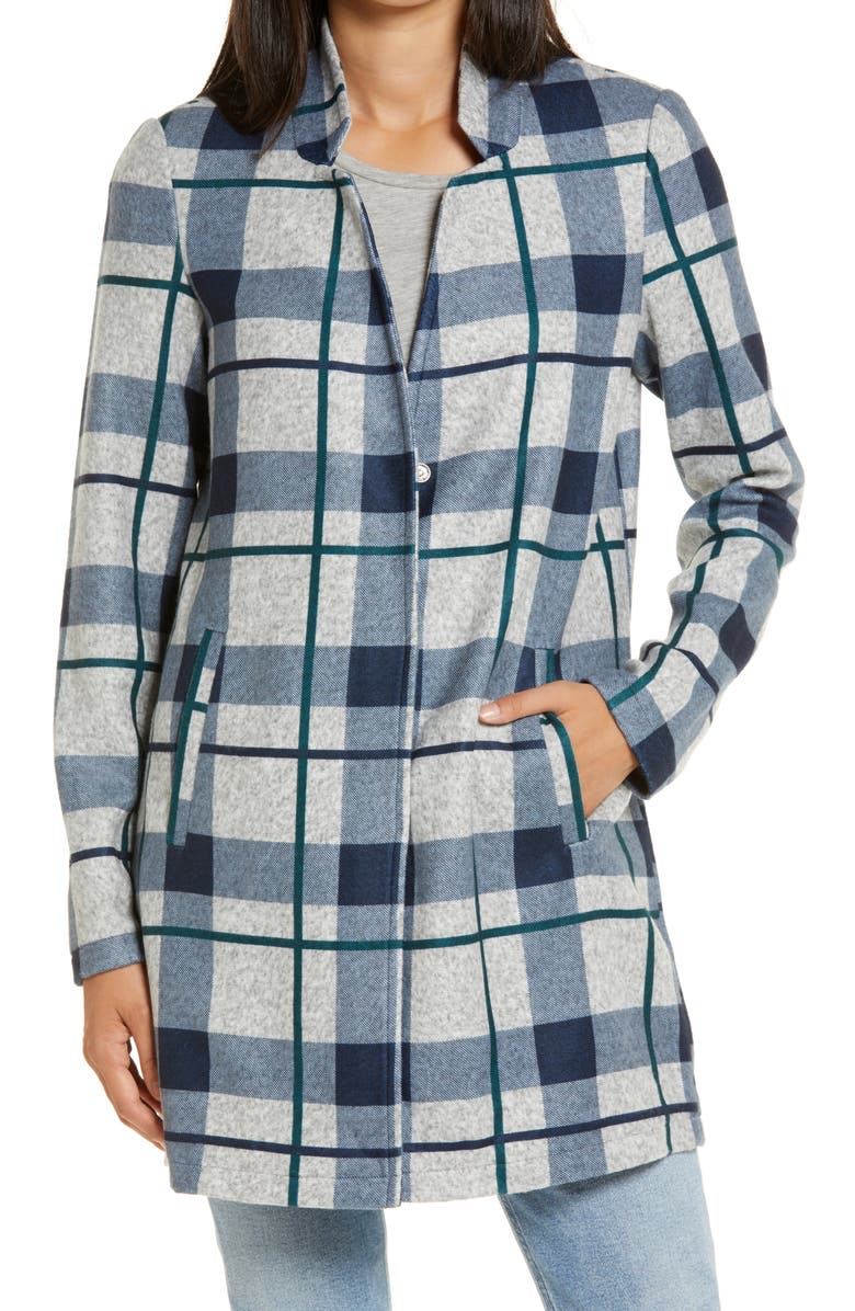 VERO MODA Katrine Check Brushed Jacket | Nordstrom