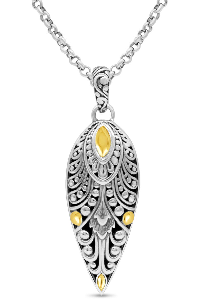 DEVATA Sterling Silver & 18K Yellow Gold Pendant Necklace | Nordstromrack