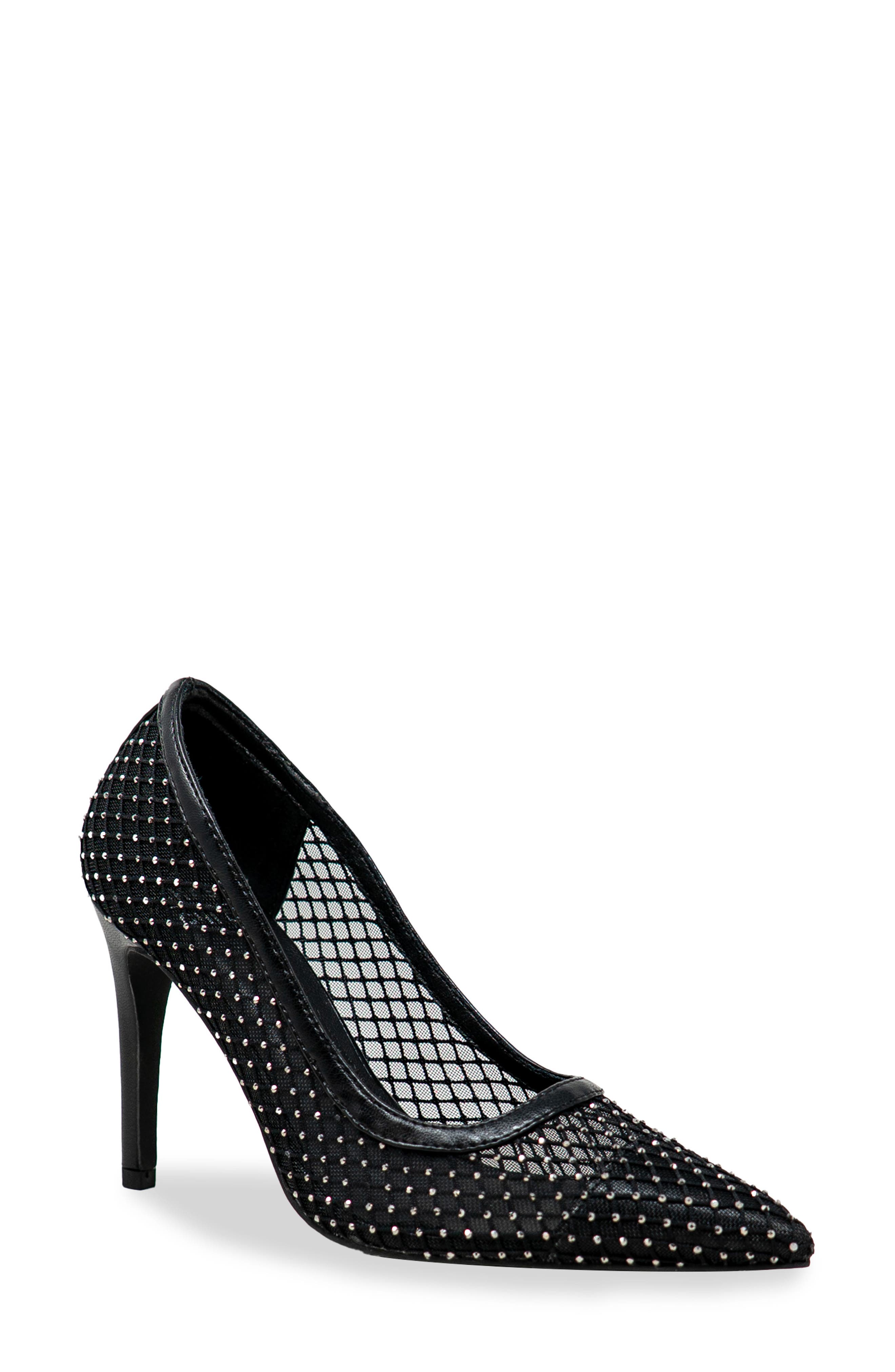 CHASE AND CHLOE Amalia Rhinestone Mesh Pump (Women) | Nordstromrack