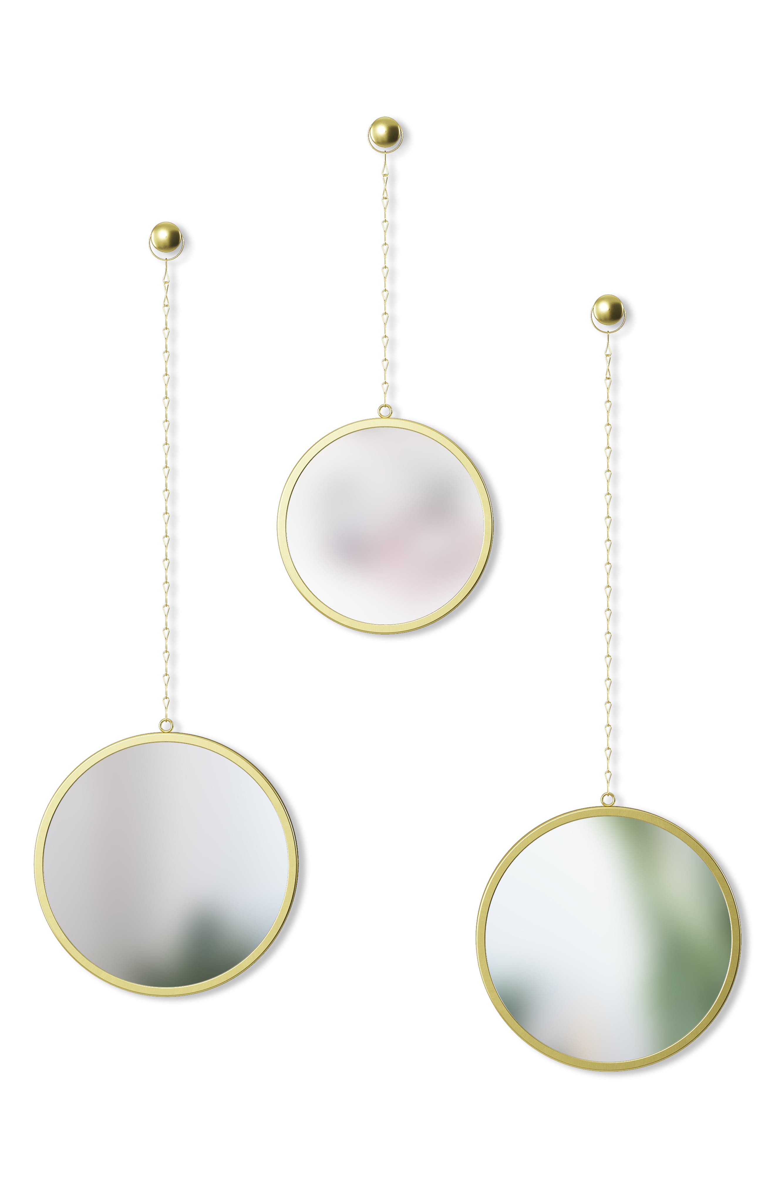 Umbra Dima Round Brass Mirror Decor | Nordstromrack