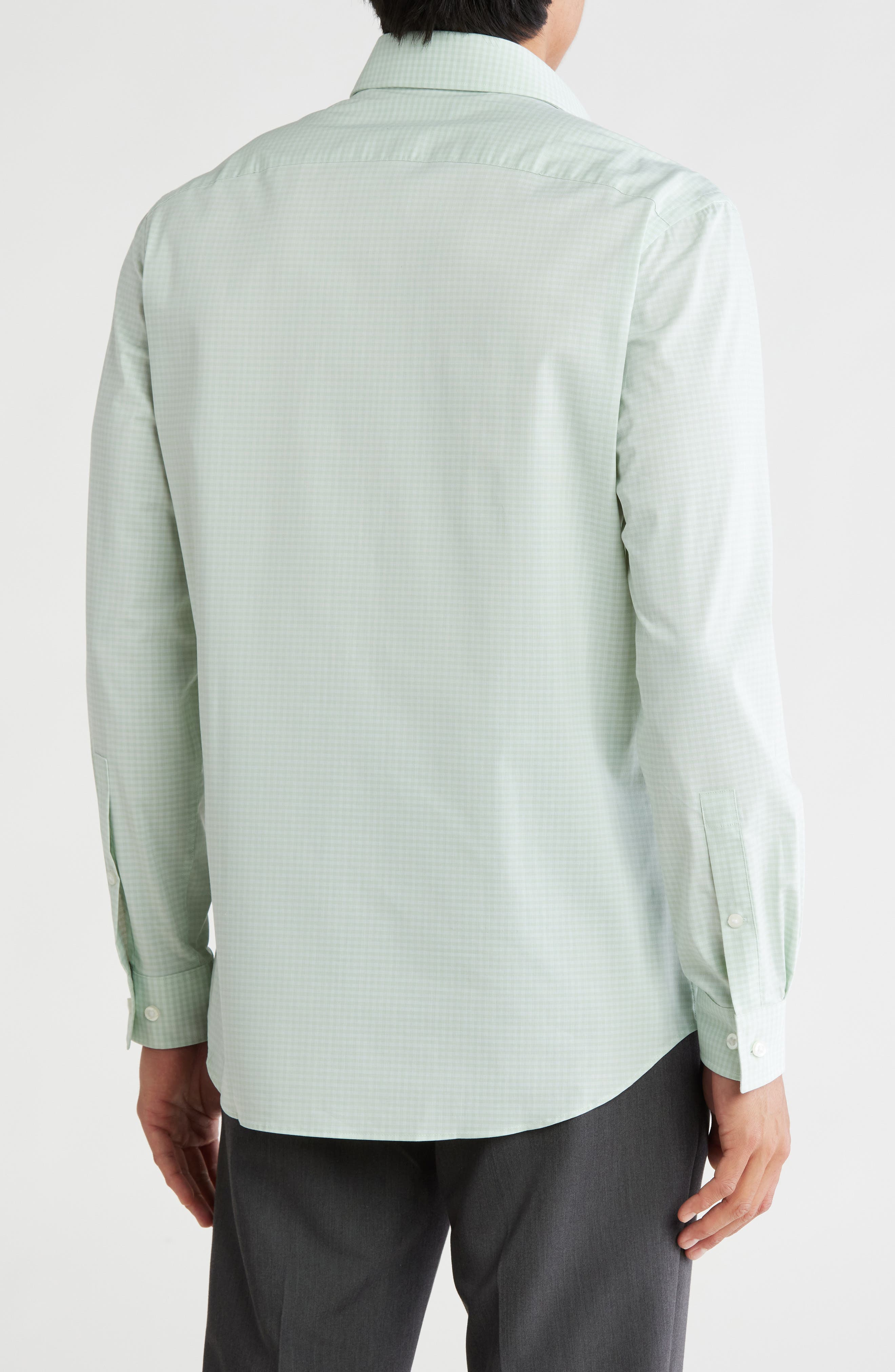 Michael Kors Slim Fit Gingham Performance Dress Shirt | Nordstromrack