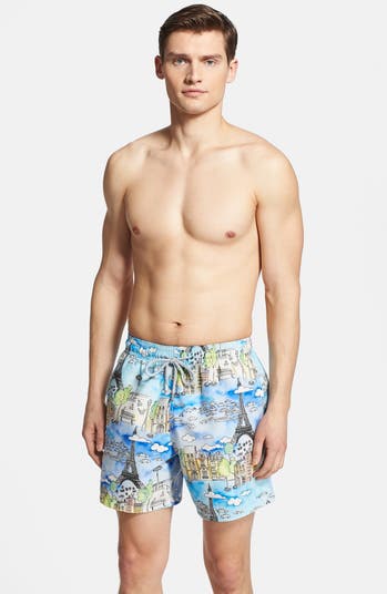 Vilebrequin 'Moorea' Paris Print Swim Trunks | Nordstrom