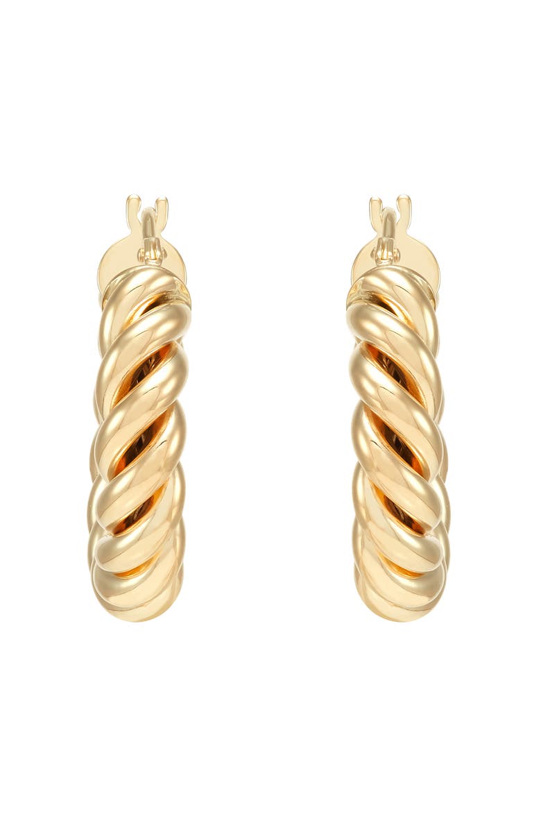 Frankie & Zoe 14K Yellow Gold Twisted Tube Hoop Earrings | Nordstromrack