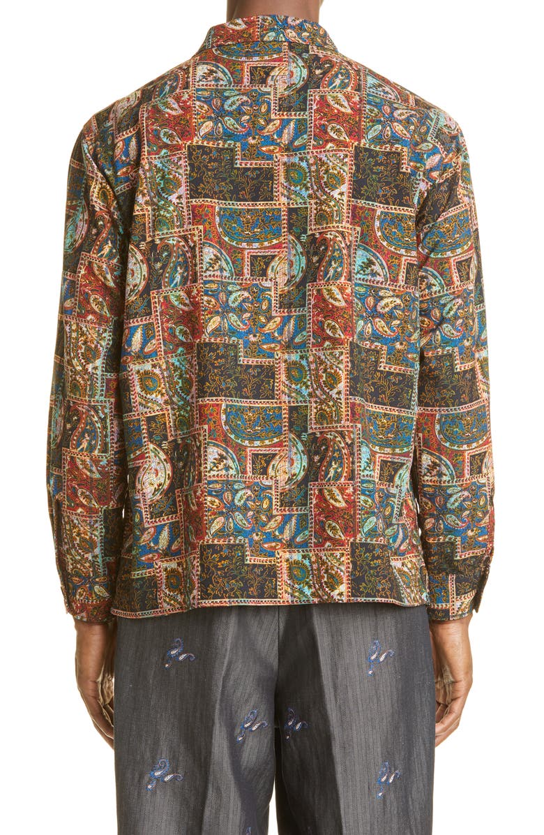 BEAMS Plus Paisley Patchwork Print Wool Sport Coat | Nordstrom