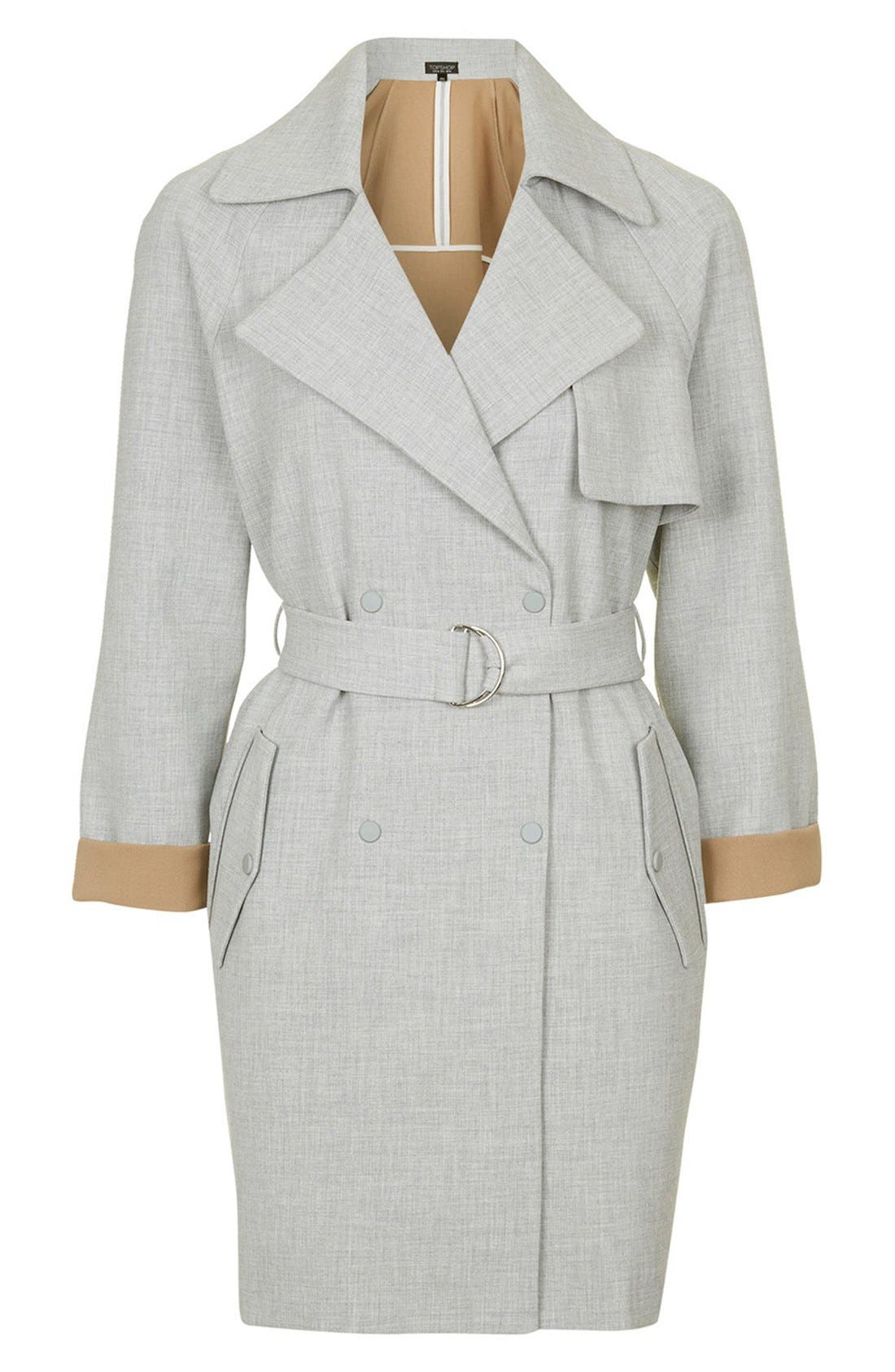 Topshop Double Breasted Trench Coat | Nordstrom