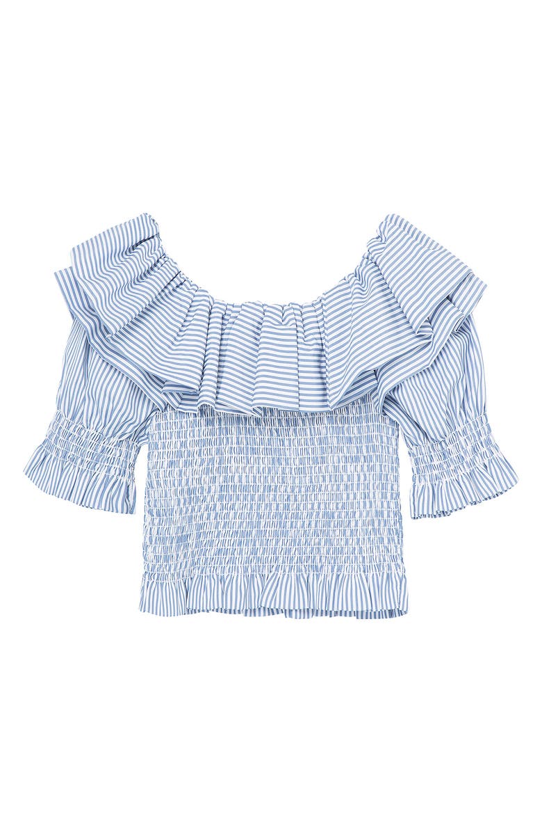 Habitual Kids Kids' Smocked Ruffle Detail Top | Nordstromrack