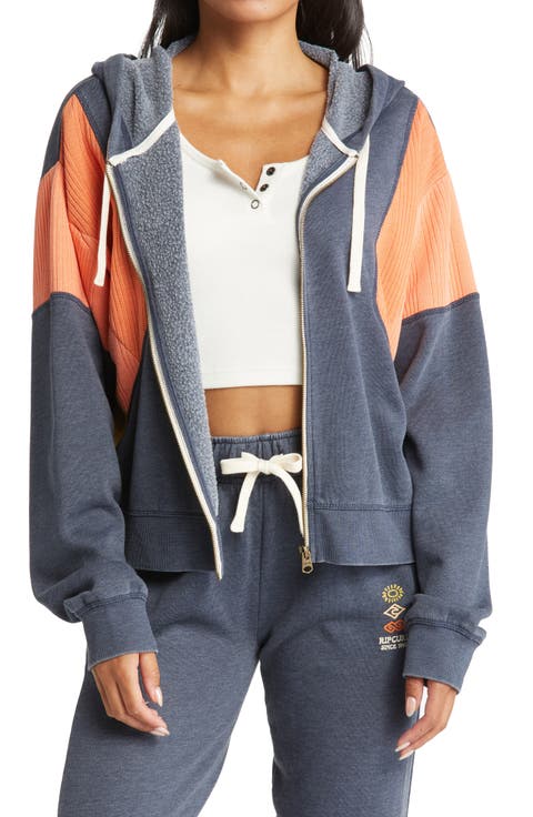 Women's Blue Zip-Up Hoodies | Nordstrom
