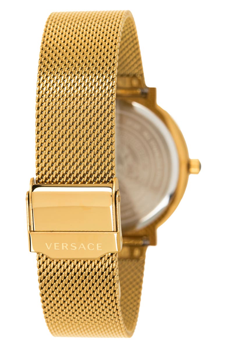 Versace Mesh Band Stainless Steel Watch, 38mm | Nordstromrack