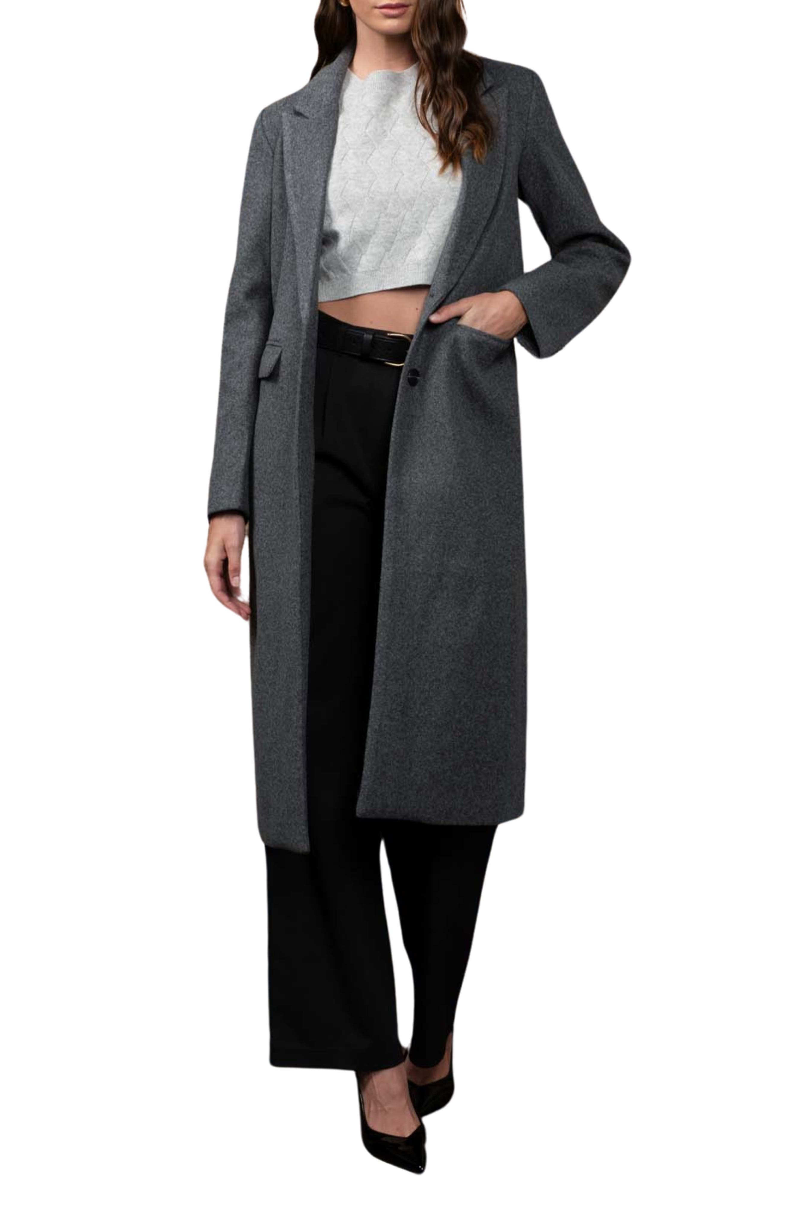 Blu Pepper Notched Collar Coat | Nordstromrack