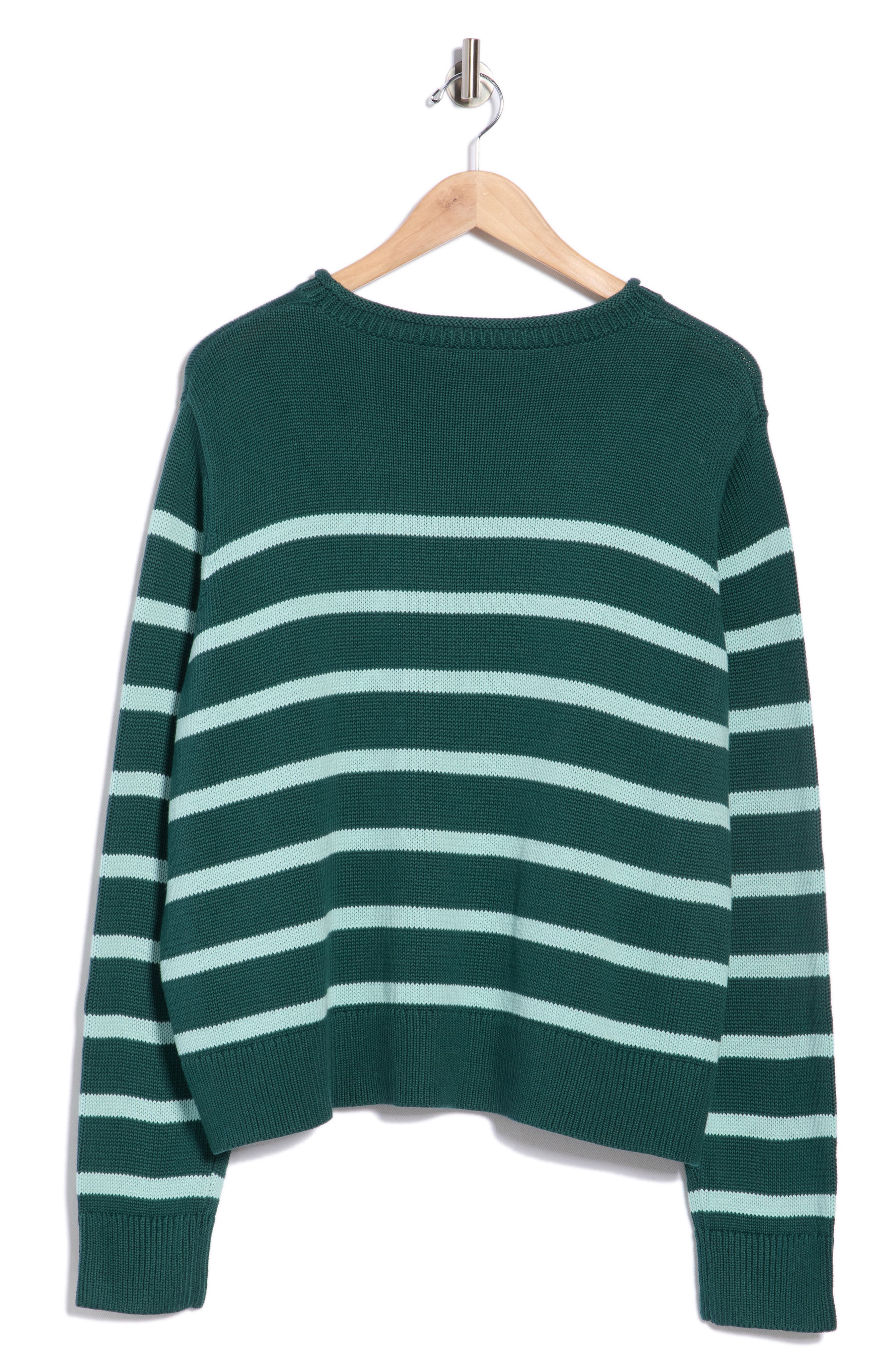 vineyard vines Stripe Roll Neck Cotton Sweater | Nordstromrack