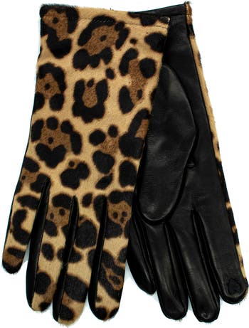 Portolano Tech Calf Hair Leather Gloves | Nordstromrack