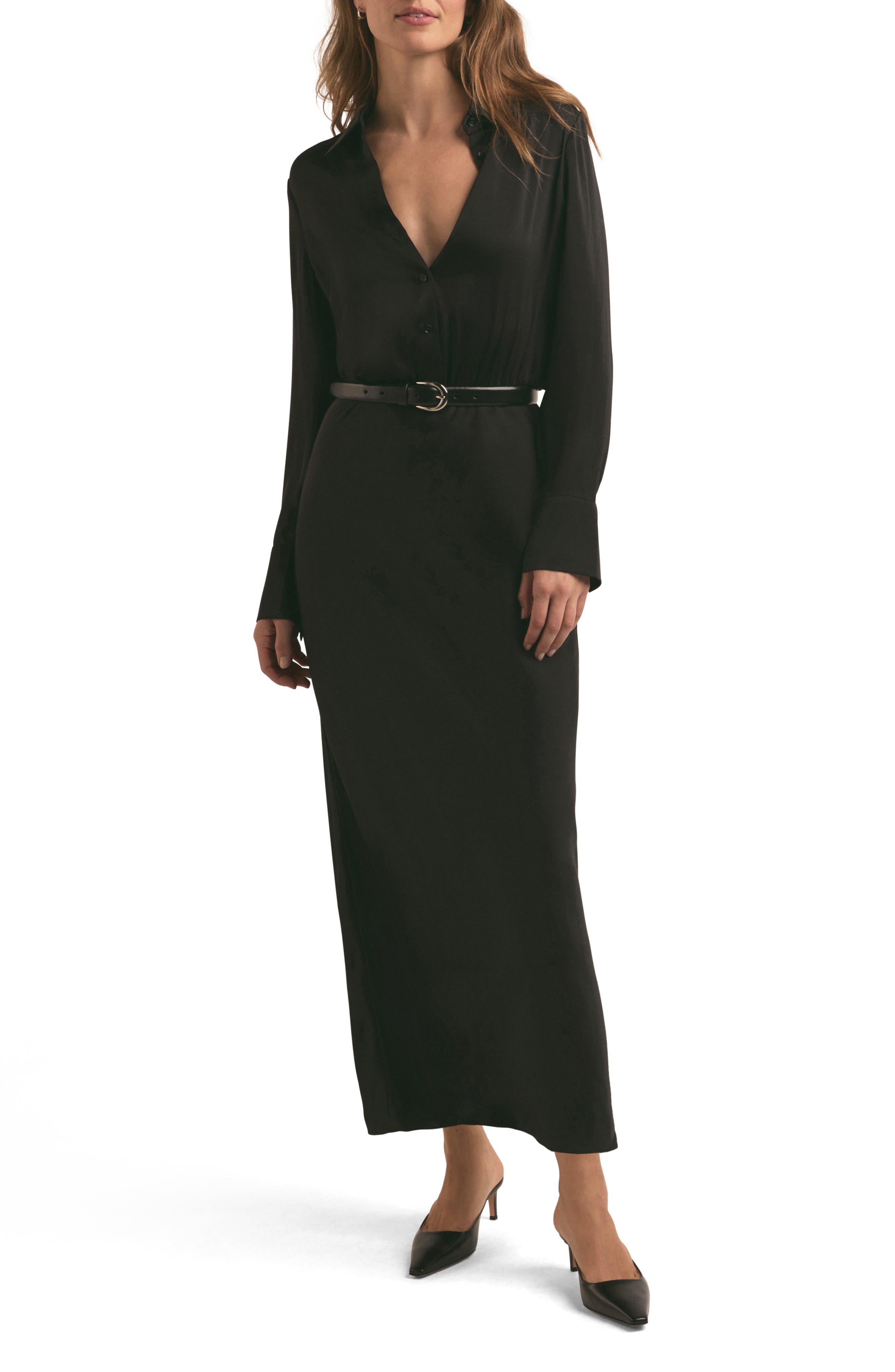 Favorite Daughter Take Me Seriously Long Sleeve Dress | Nordstrom
