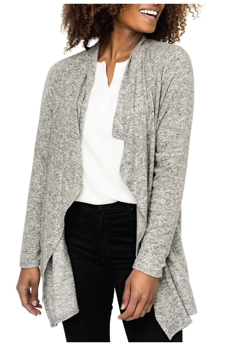 GIBSONLOOK Mixed Cozy Fireside Open Cardigan | Nordstromrack