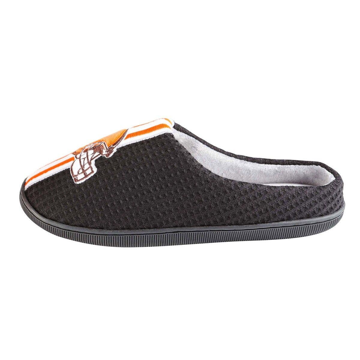 FOCO Men's FOCO Black Cleveland Browns Team Stripe Memory Foam Slide ...