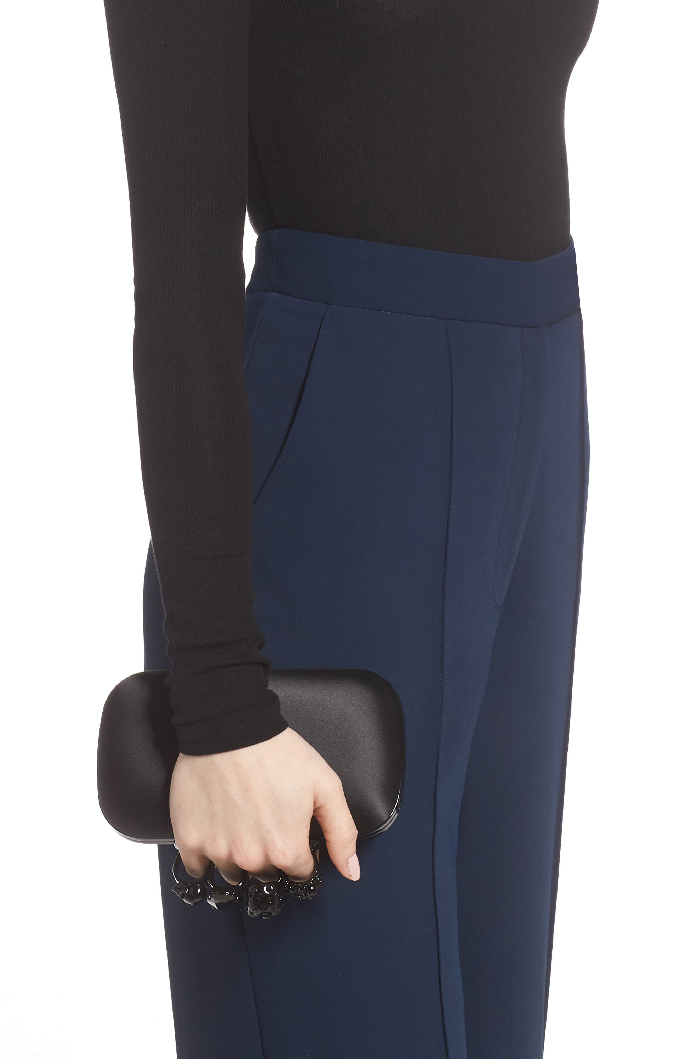 McQueen Alexander McQueen Skull Four Ring Silk Box Clutch | Nordstrom