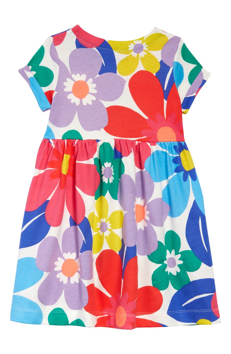 Mini Boden Kids' Wild Animal Print Cotton Dress | Nordstromrack