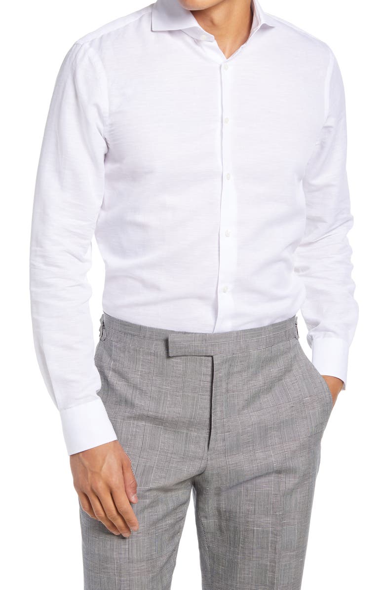 Suitsupply White Extra Slim Fit Button-Up Shirt | Nordstromrack