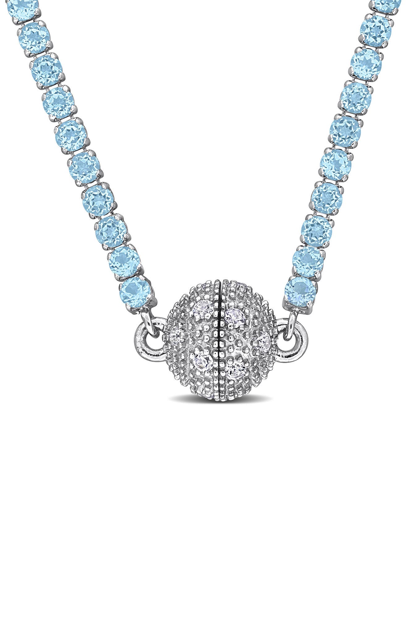 DELMAR White Topaz & Sky Blue Topaz Necklace | Nordstromrack
