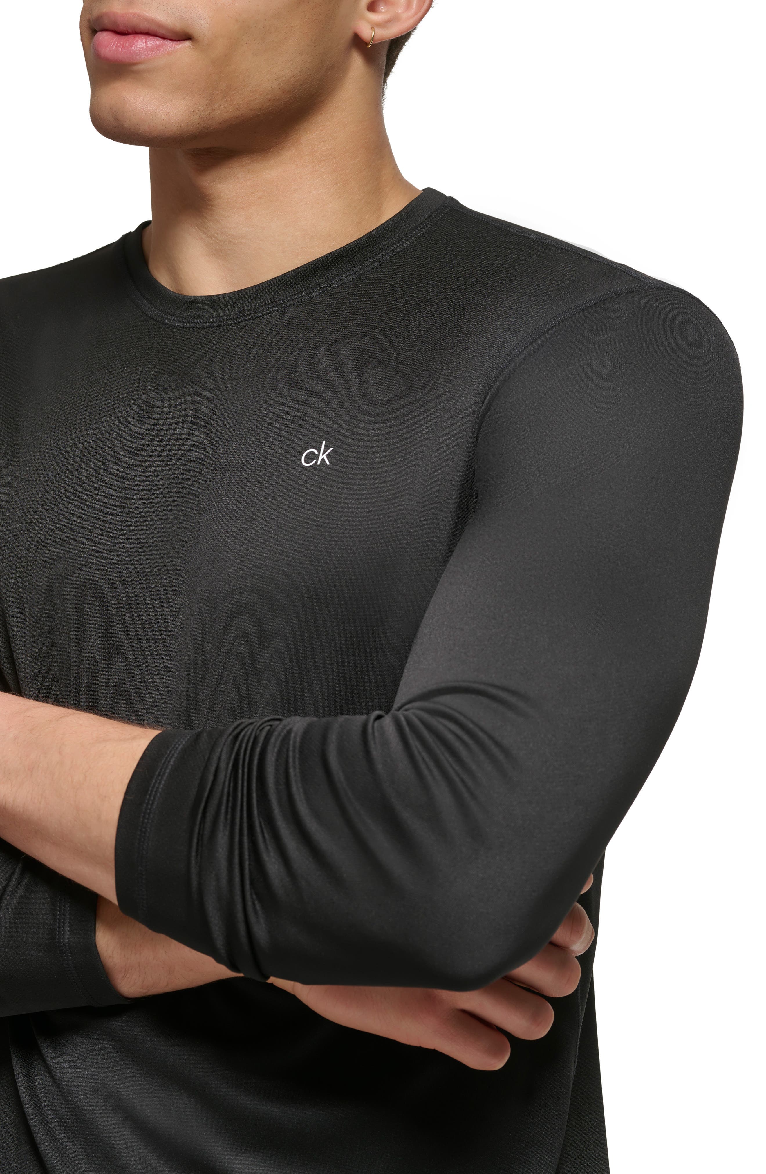 Calvin Klein Long Sleeve Moisture Wicking Top | Nordstromrack