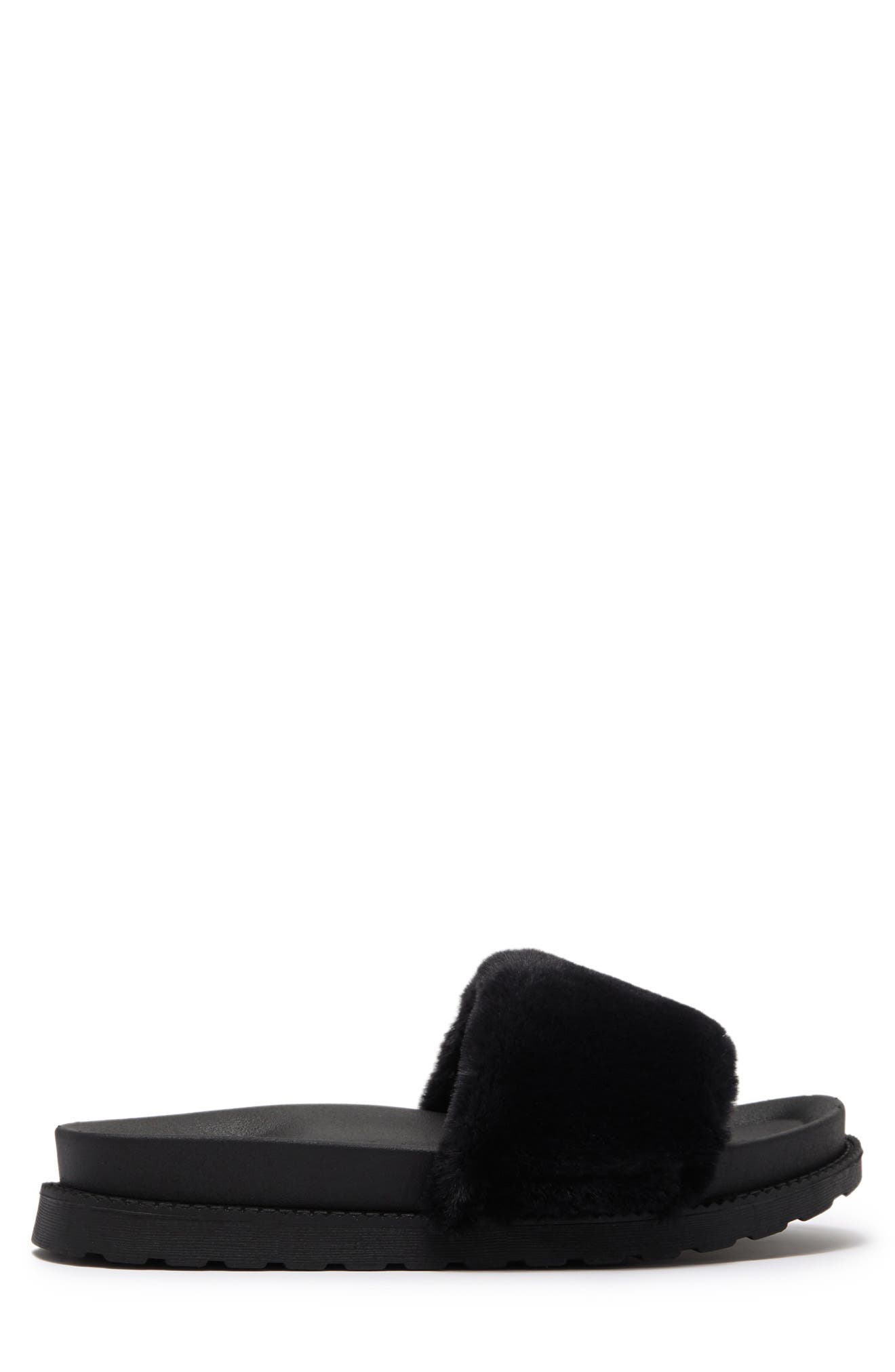 Dirty Laundry Topaz Faux Fur Slide Sandal | Nordstromrack