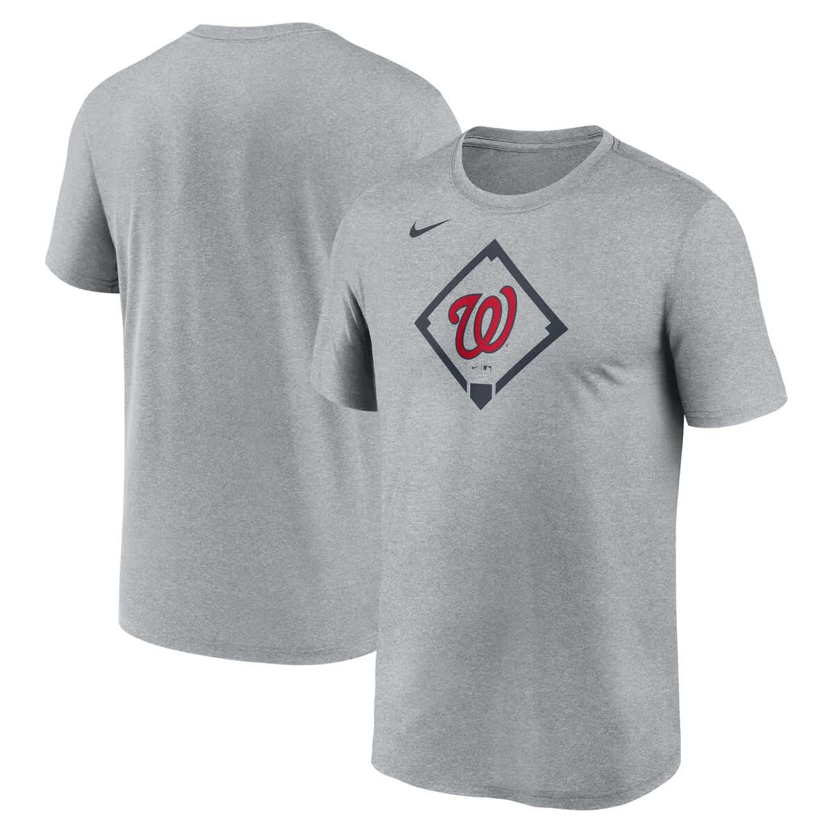 Nike Men's Nike Heather Gray Washington Nationals Icon Legend ...