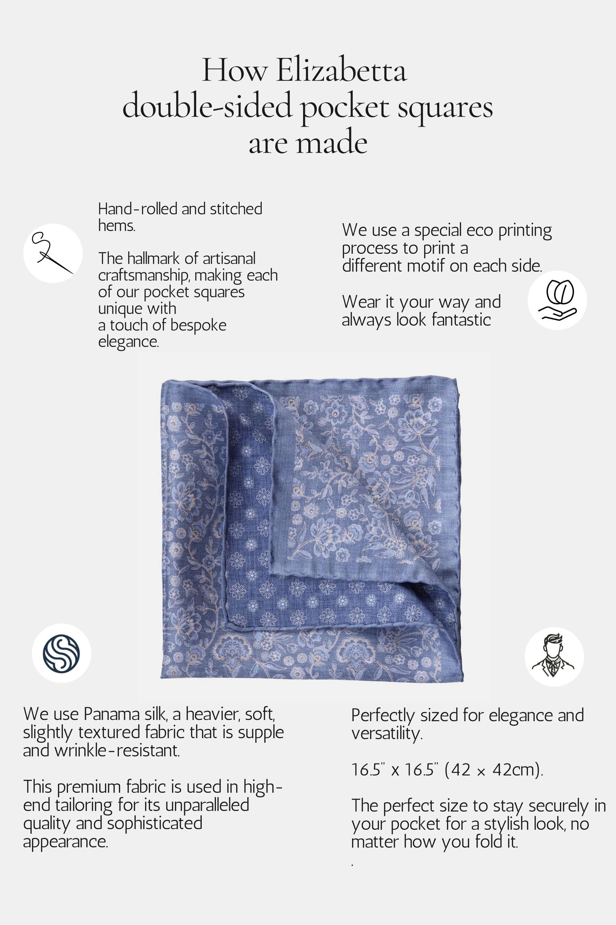 Elizabetta Pascal - Double Sided Silk Pocket Square for Men | Nordstrom