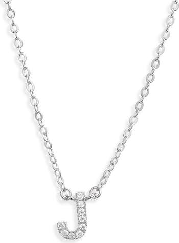 Nordstrom Delicate Cubic Zirconia Initial Pendant Necklace | Nordstromrack