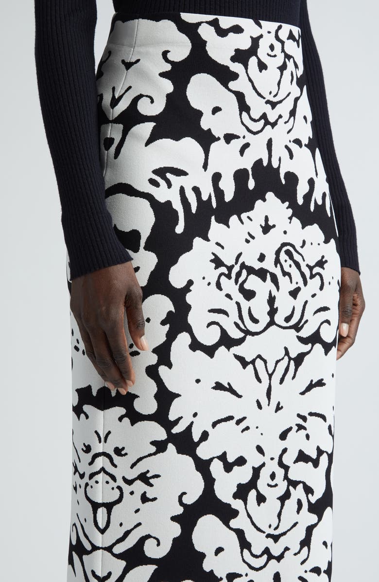 McQueen Damask Jacquard Pencil Skirt | Nordstrom