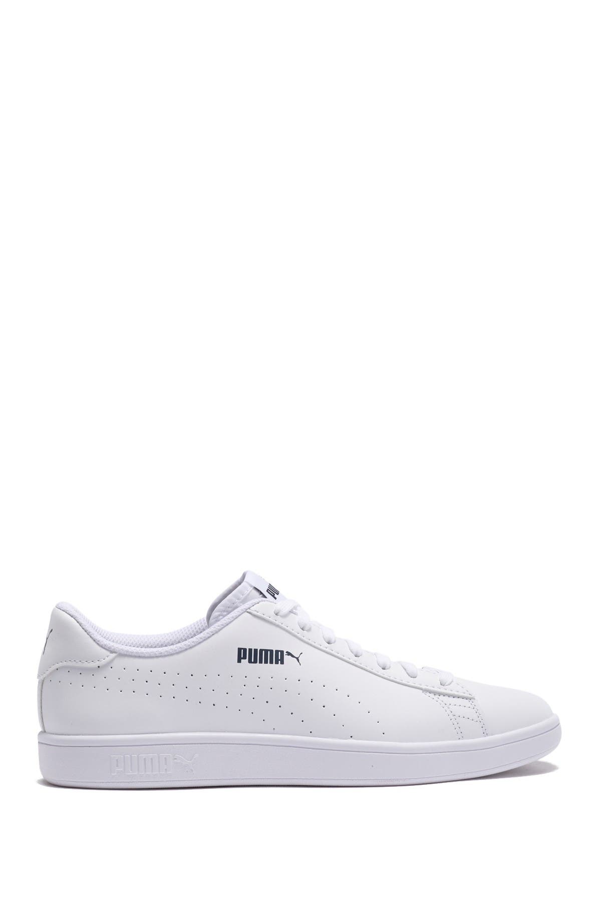 PUMA Smash V2 Perforated Leather Sneaker | Nordstromrack