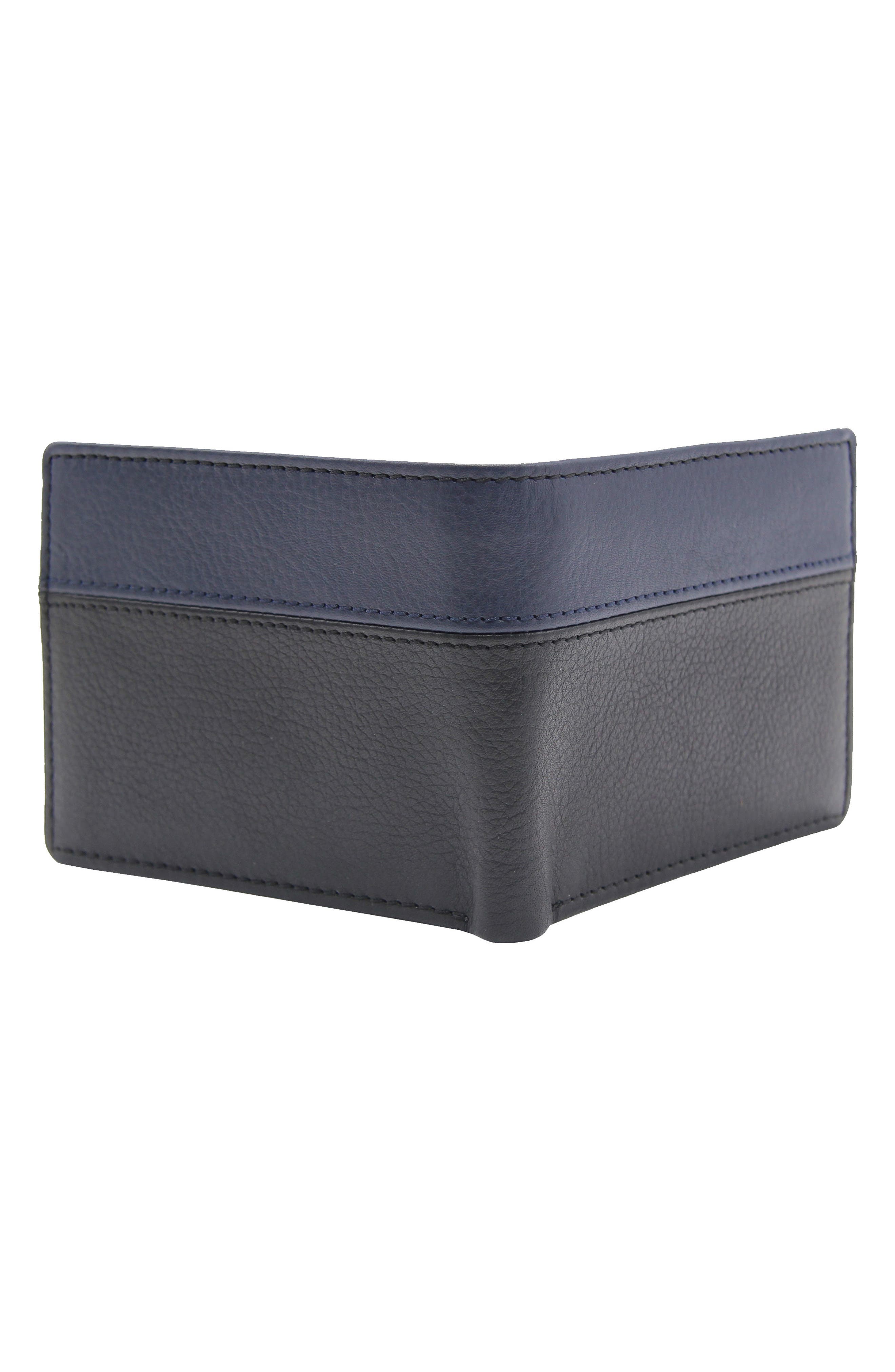 Two Tone Bifold Leather Wallet (Men) | Nordstromrack