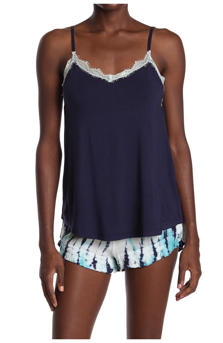 PJ Salvage Morning Sunshine Lace Trim Cami | Nordstromrack